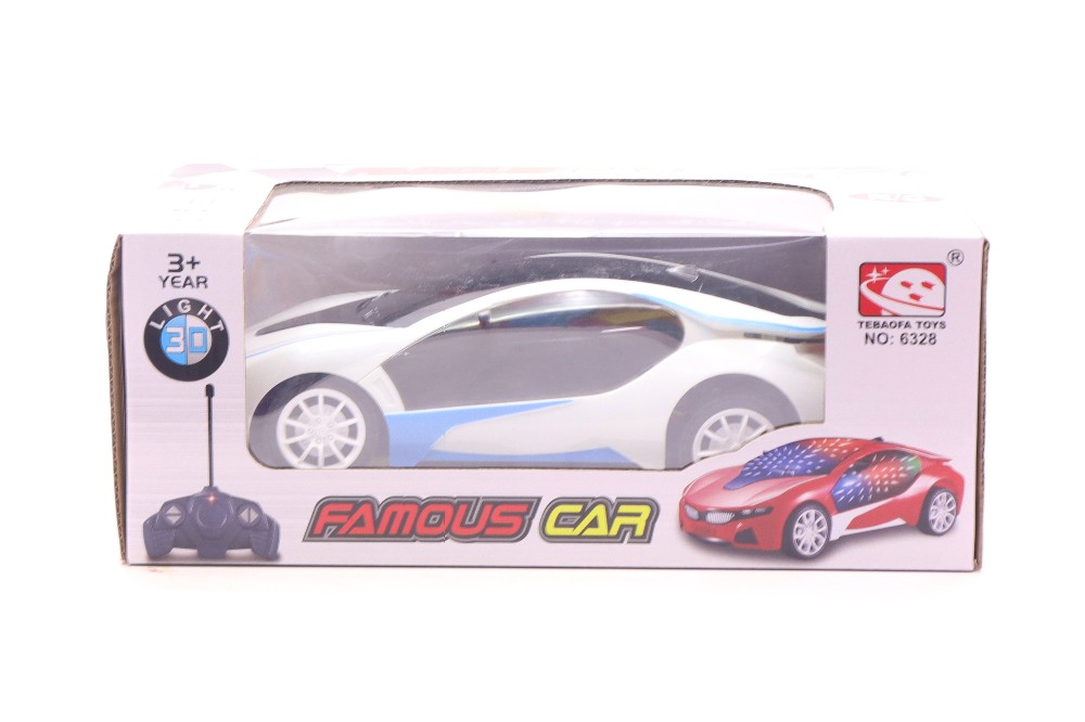 3D Famous Car 4 Channel RC Remote Control Cars with 3D Lights(Included ...